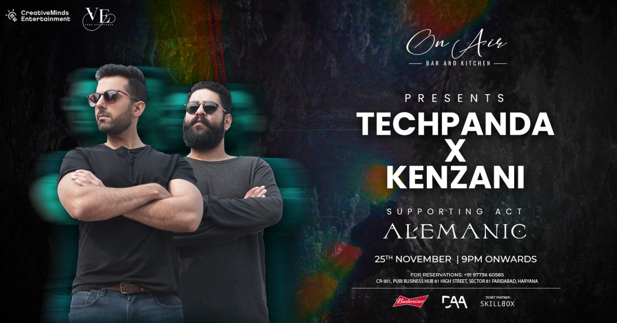 Tech Panda x Kenzani @ On Air Faridabad | Music Events | SkillBox