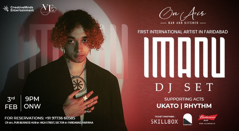 IMANU @ On Air, Faridabad | Music Events | SkillBox