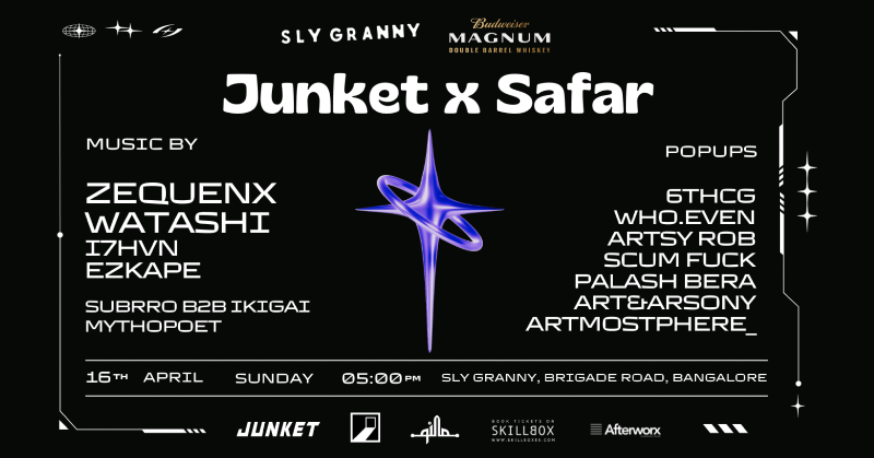 JUNKET x Safar ft. Zequenx, Watashi, I7HVN & more @ Sly Granny, Brigade ...