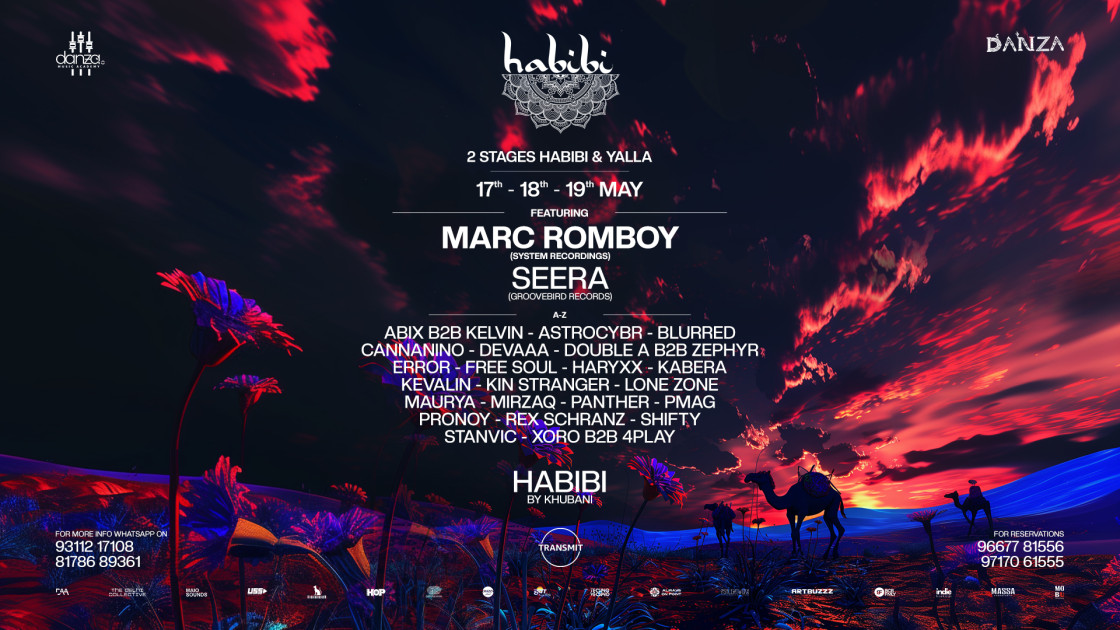 Habibi x Danza Featuring Marc Romboy | Seera & Transmit Sunday's | Music Events | SkillBox